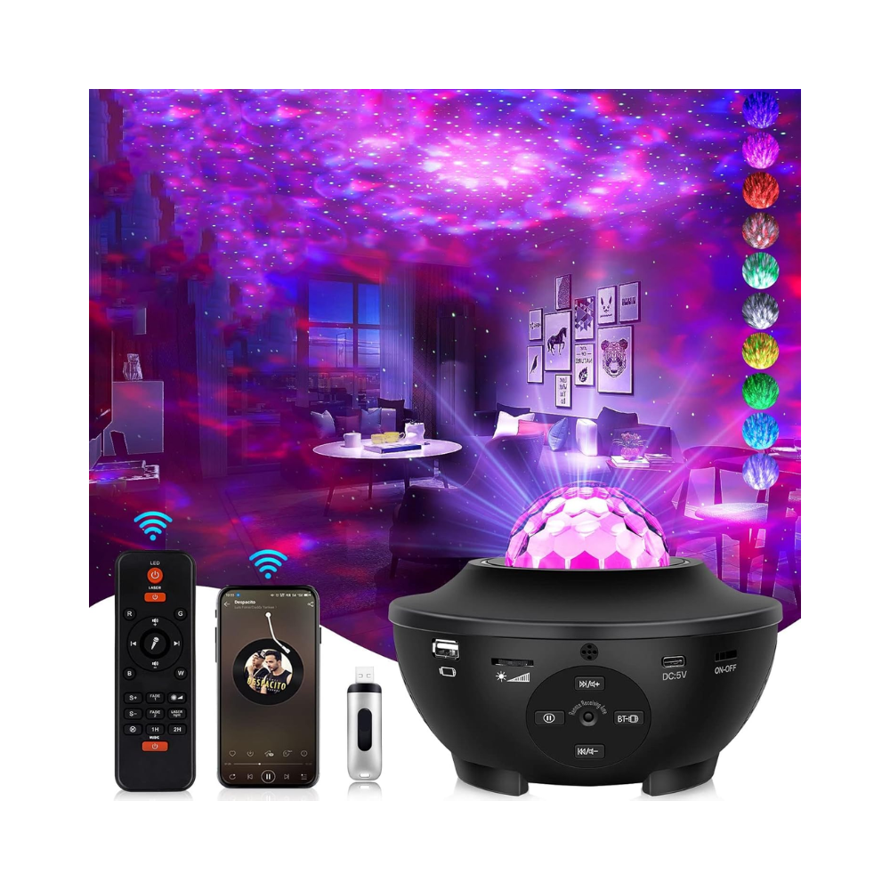 Lampara Proyector Galaxia Premium – TECH FAMILY